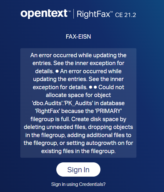 RightFax + SQL Express « Blog posts about Fax and Voice